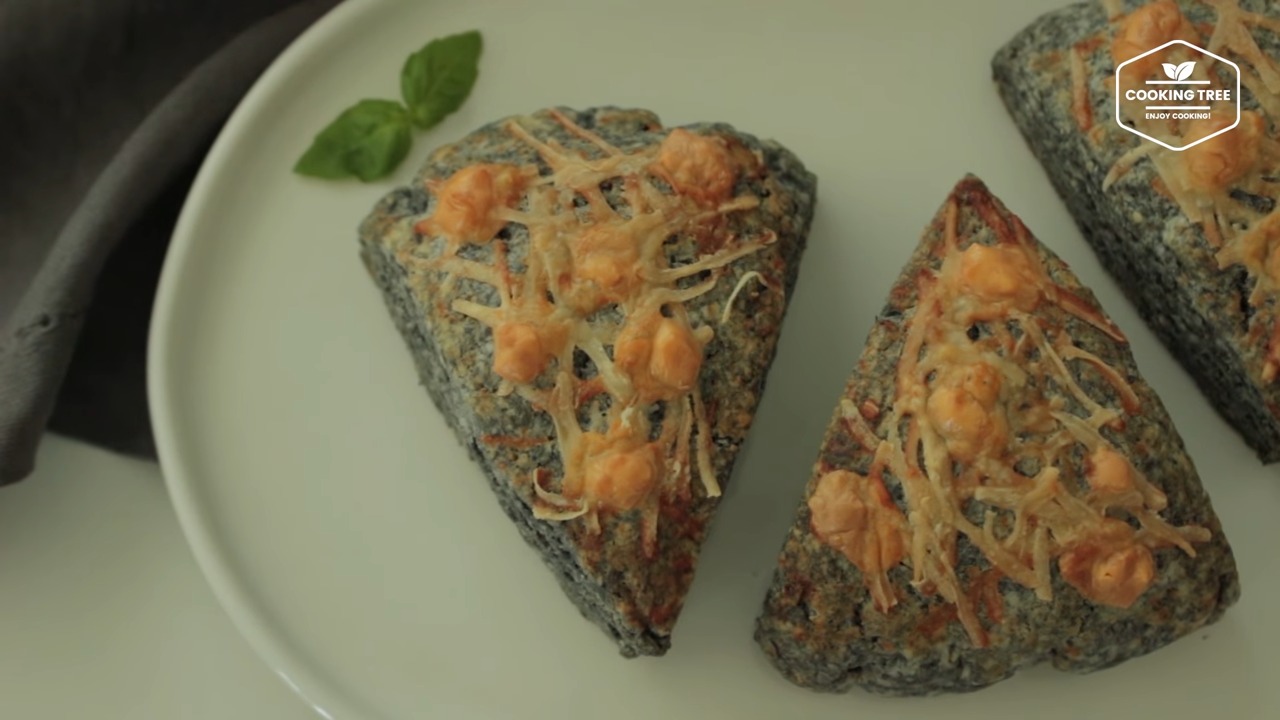 Squid ink Cheese scones Recipe