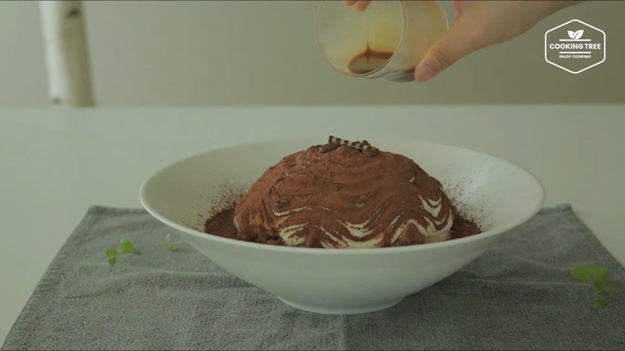 Tiramisu Shaved Ice (Bingsu) Recipe