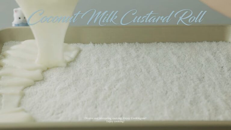 Coconut Milk Custard Roll - Cooking Tree