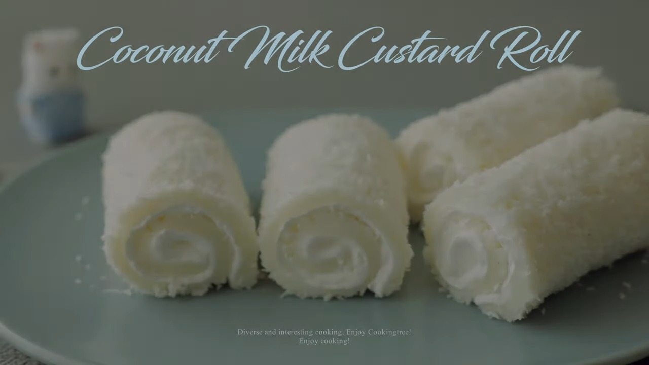 Coconut Milk Custard Roll - Cooking Tree