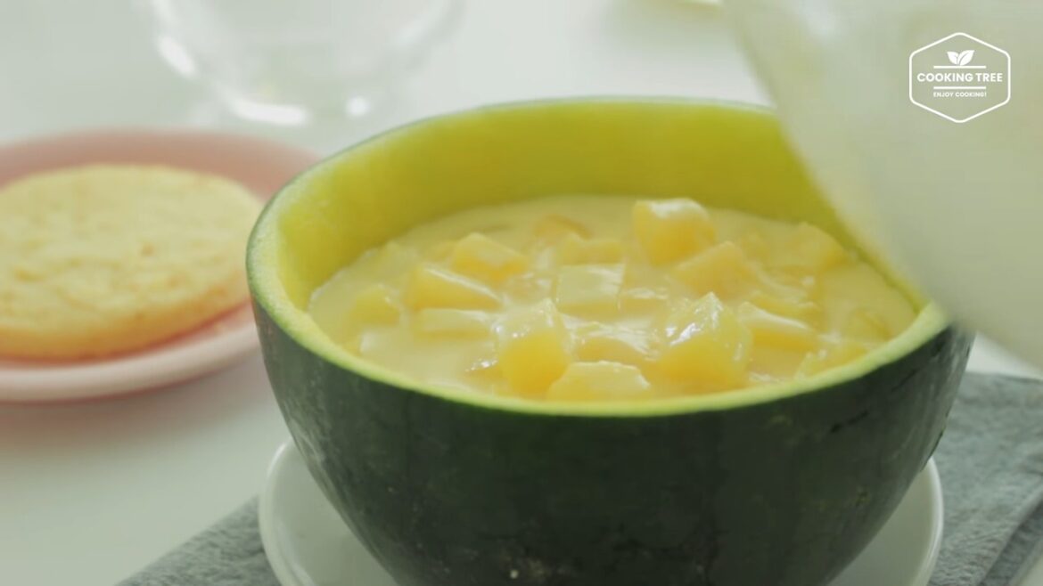 Yellow Watermelon Mousse cake Recipe