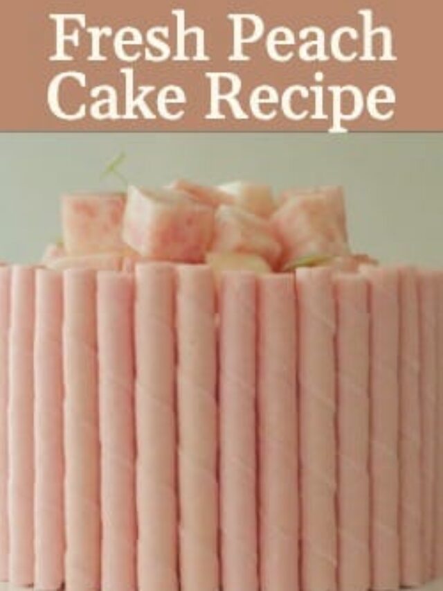 Fresh Peach Cake Recipe - Cooking Tree