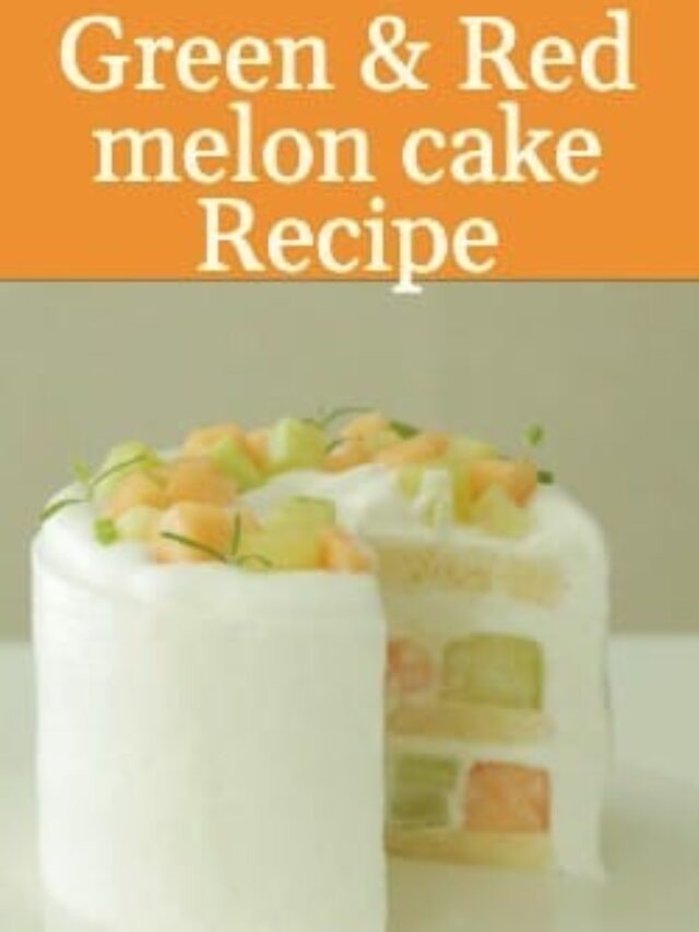 Green & Red melon cake Recipe - Cooking Tree