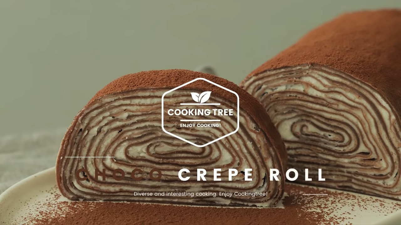 Choco Crepe Roll Cake Recipe