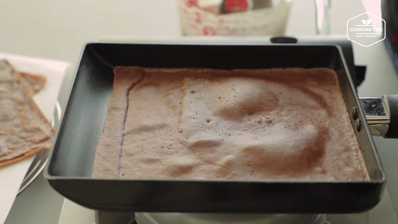 Choco Crepe Roll Cake Recipe