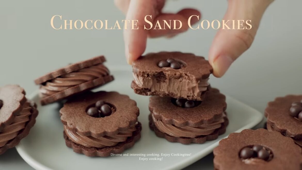 Chocolate Cream Sand Cookies Recipe - Cooking Tree