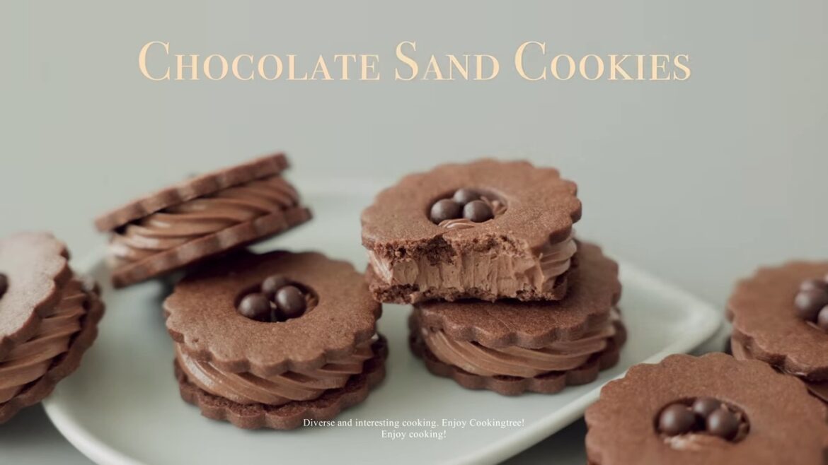 Chocolate Cream Sand Cookies Recipe - Cooking Tree