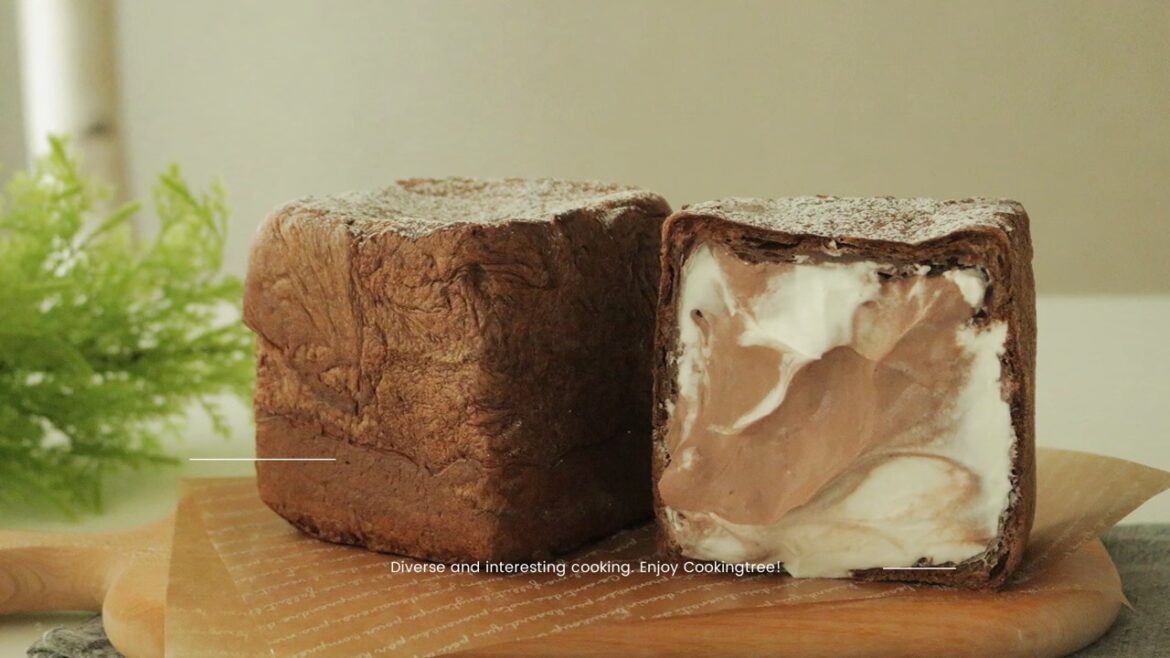 Chocolate cube cream puffs (choux) Recipe