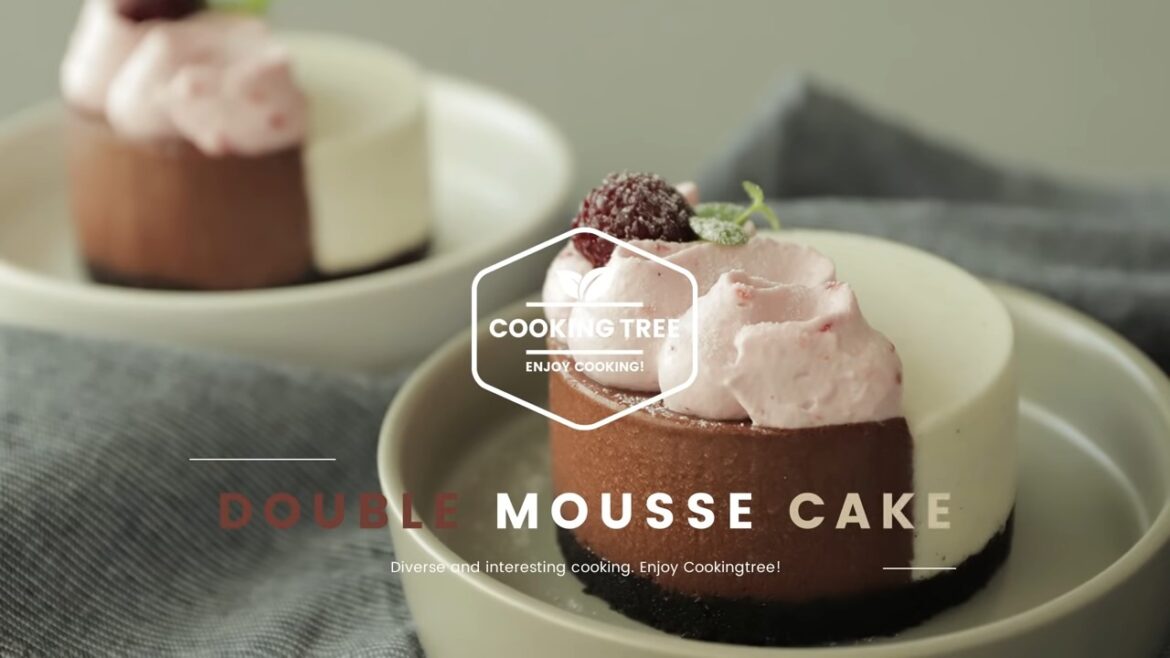 Chocolate & vanilla double mousse cake Recipe