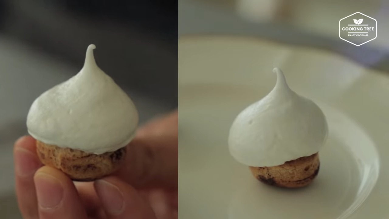 Cocoa meringue choux Cream puffs Recipe