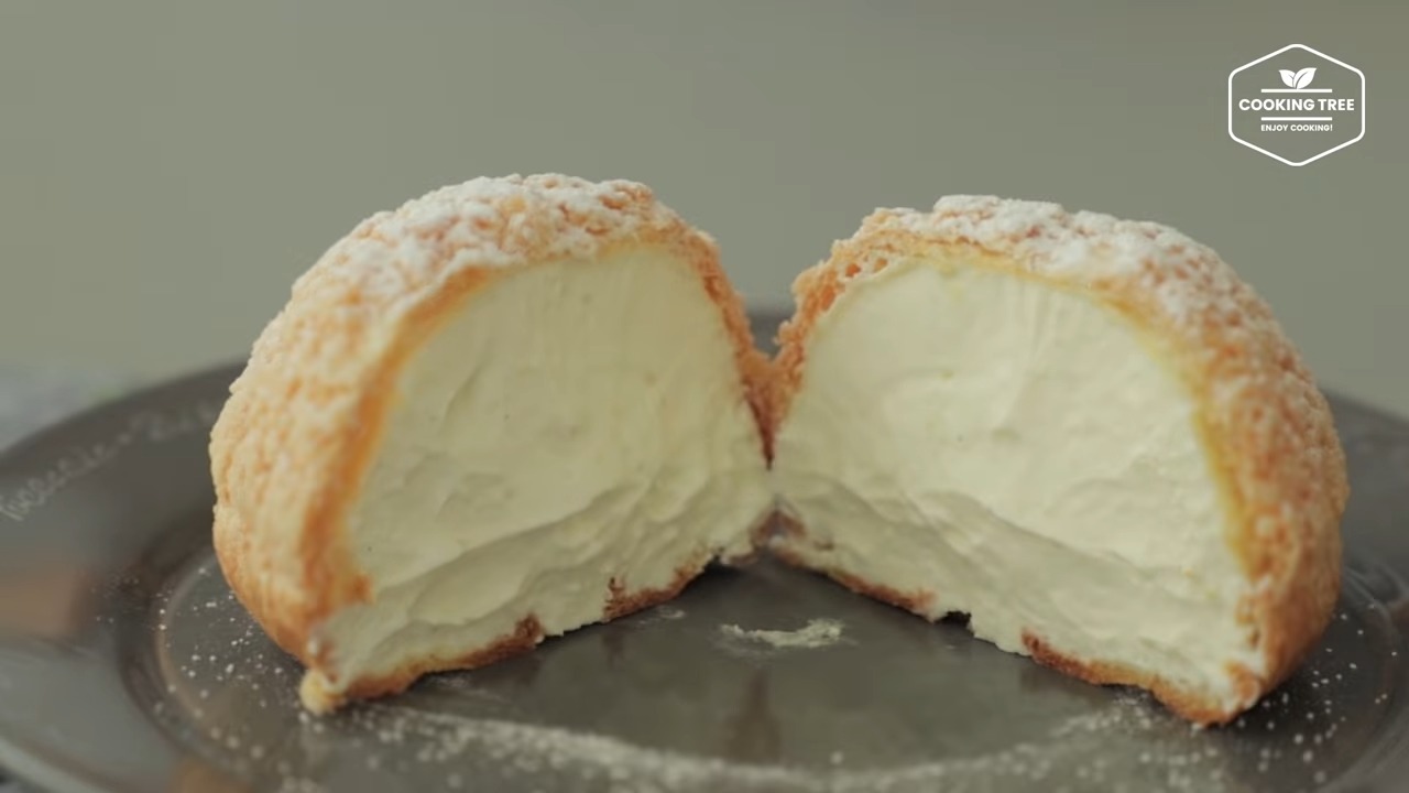 Cream cheese Cookie Choux (Cream puff) Recipe