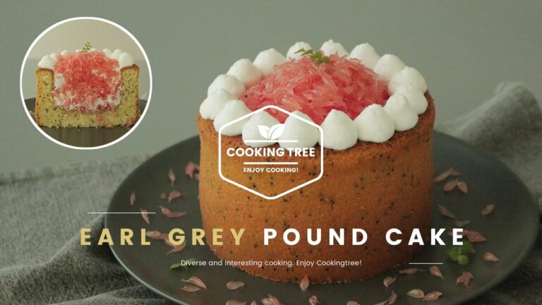Grapefruit Earl grey Pound Cake Recipe