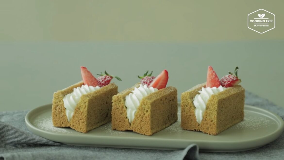 Green tea (Matcha) chiffon cake sandwich Recipe