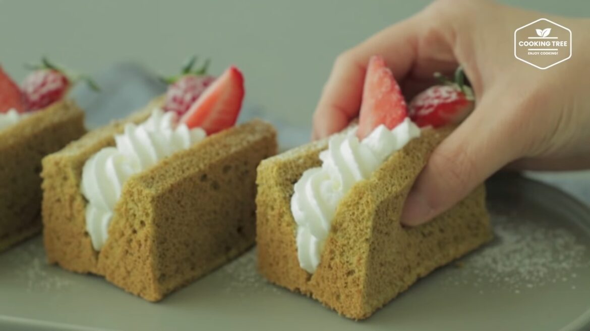 Green tea (Matcha) chiffon cake sandwich Recipe