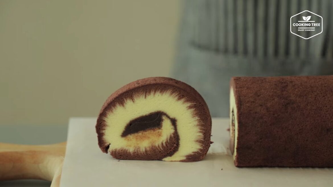 Hurricane Swiss roll (Chocolate roll cake)