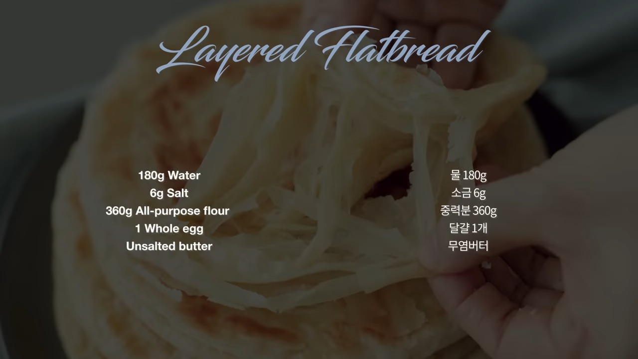 Layered Flatbread, Paratha - Cooking Tree
