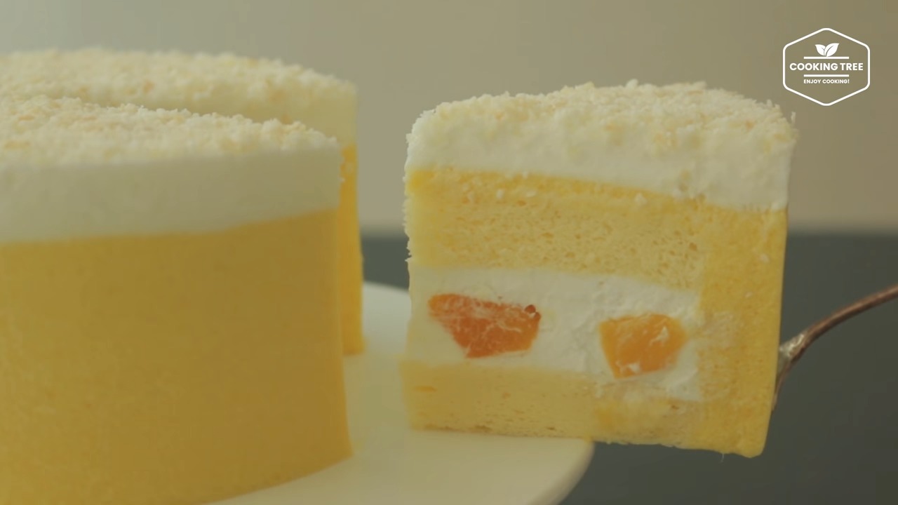 Mango coconut mousse cake Recipe