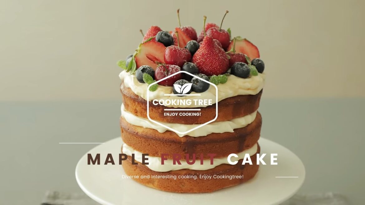 Maple fruit cake (Apple pound cake)