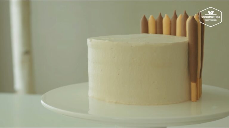 Mocha crumble pepero cake Recipe