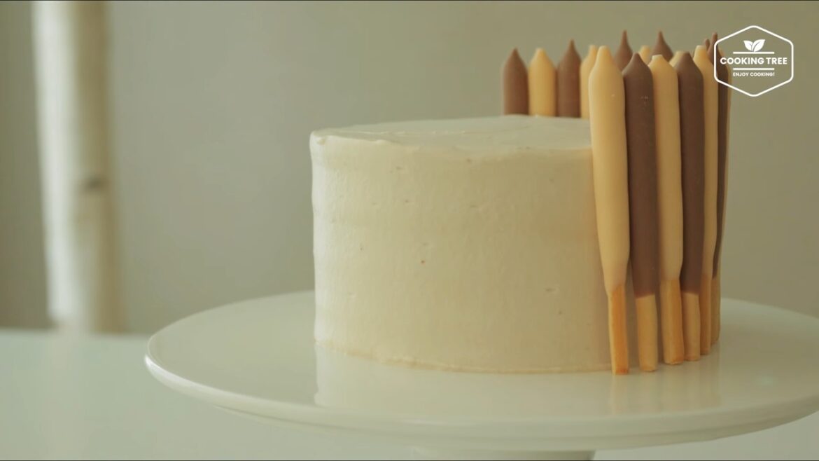 Mocha crumble pepero cake Recipe