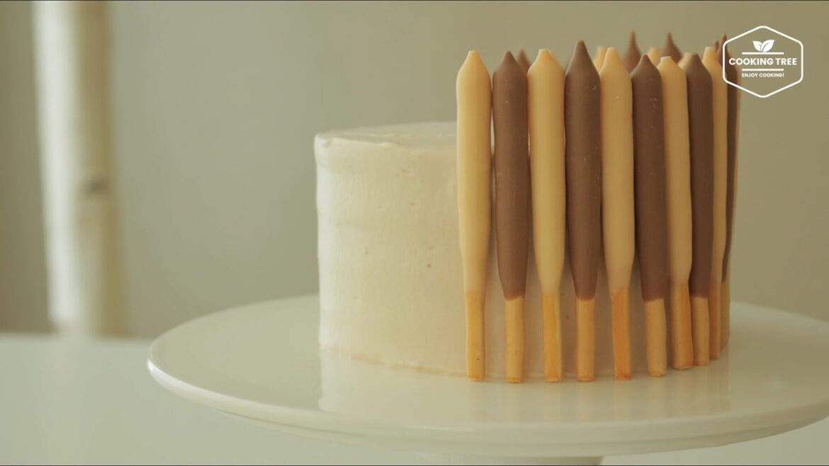 Mocha crumble pepero cake Recipe