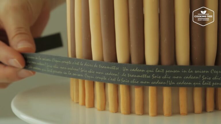 Mocha crumble pepero cake Recipe