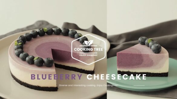 No-Bake Blueberry Ripple Cheesecake Recipe