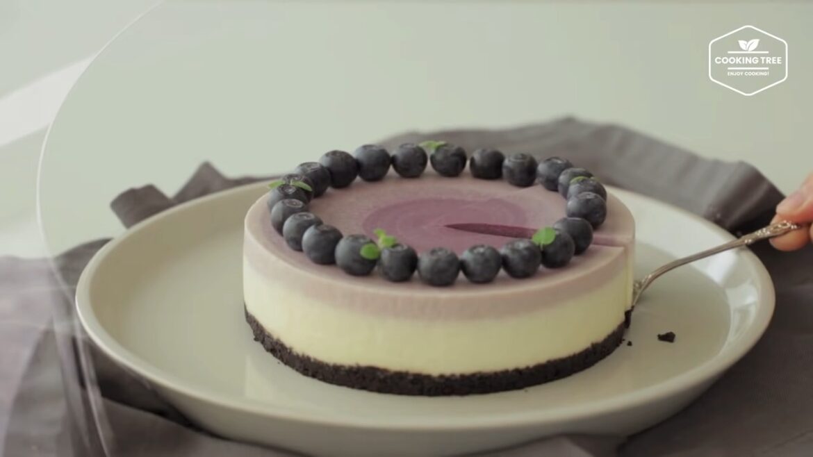 No-Bake Blueberry Ripple Cheesecake Recipe