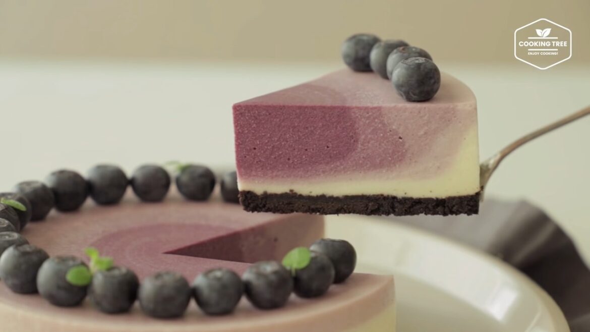 No-Bake Blueberry Ripple Cheesecake Recipe