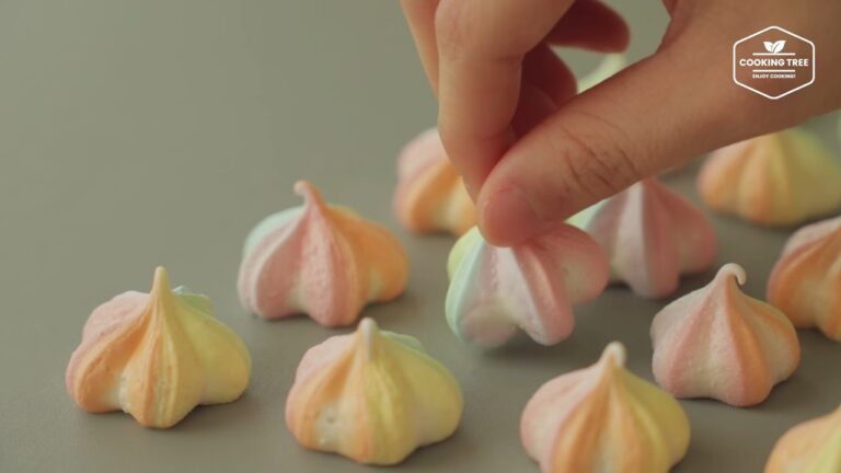 Pastel Rainbow Meringue Cookies Recipe