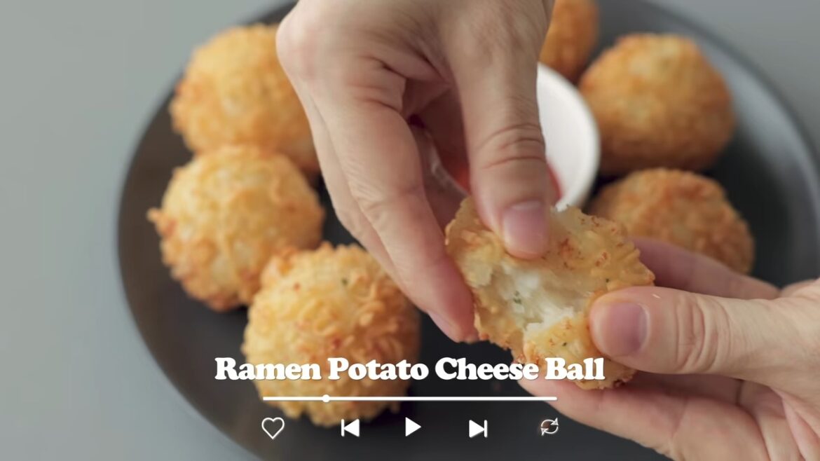 Ramen Potato Cheese Ball - Cooking Tree