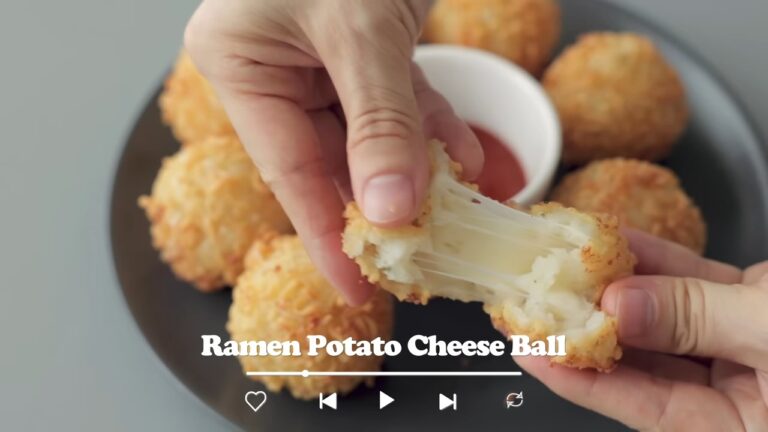 Ramen Potato Cheese Ball - Cooking Tree