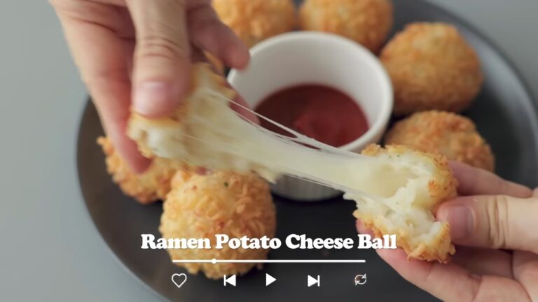 Ramen Potato Cheese Ball - Cooking Tree