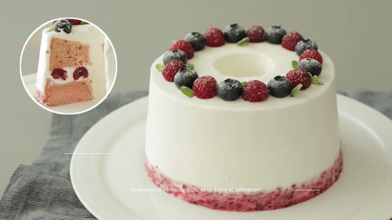 Raspberry chiffon cake Recipe