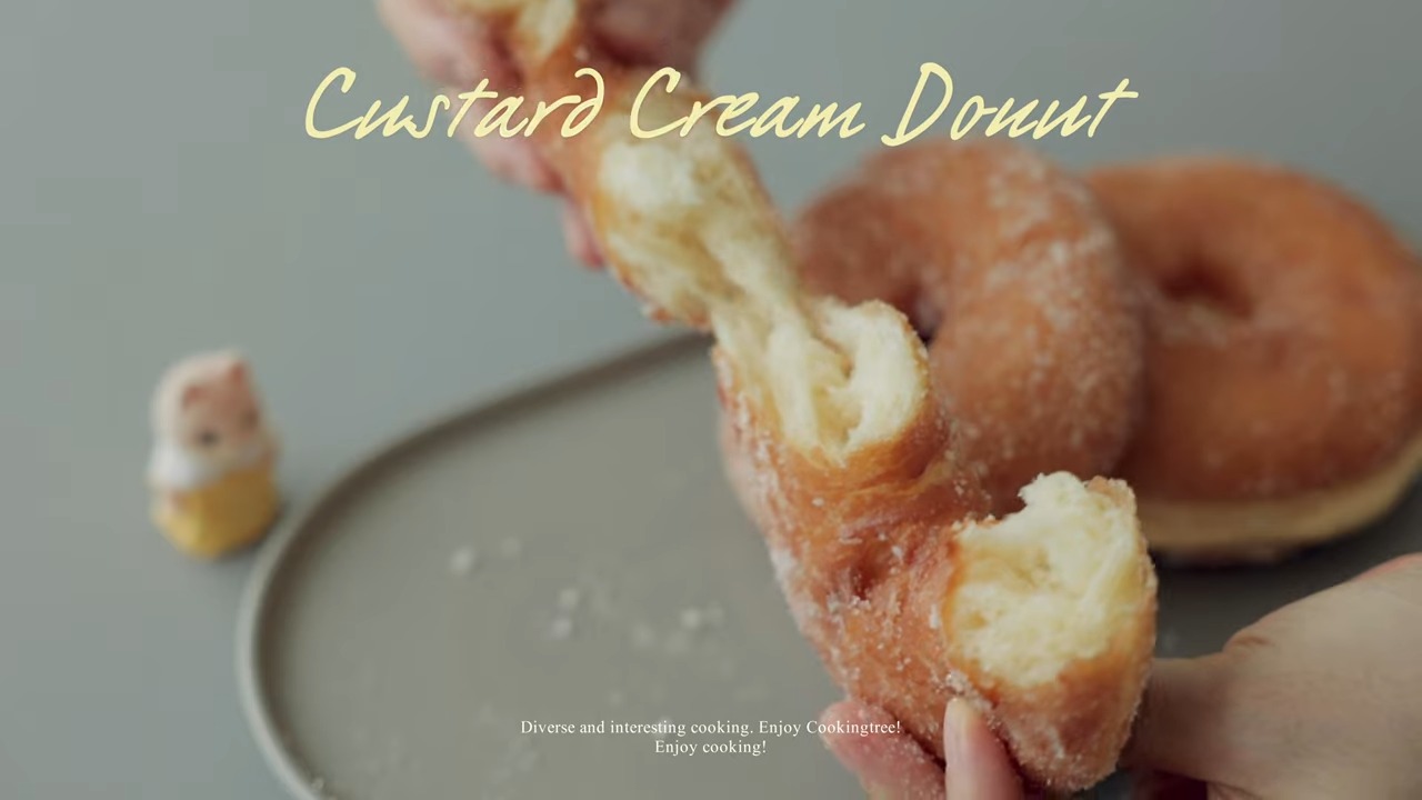 Soft and Fluffy Custard Cream Donuts Recipe - Cooking Tree