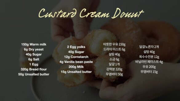 Soft and Fluffy Custard Cream Donuts Recipe - Cooking Tree