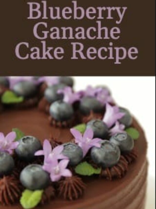 Blueberry Ganache Cake Recipe - Cooking Tree