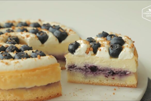 No-Bake Two-Tier Strawberry Cheesecake Recipe - Cooking Tree