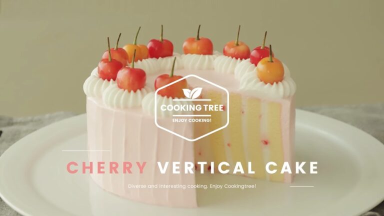 Cherry vertical layer cake Recipe