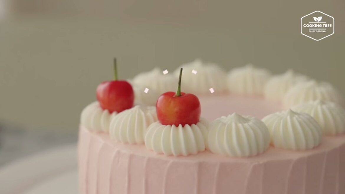 Cherry vertical layer cake Recipe