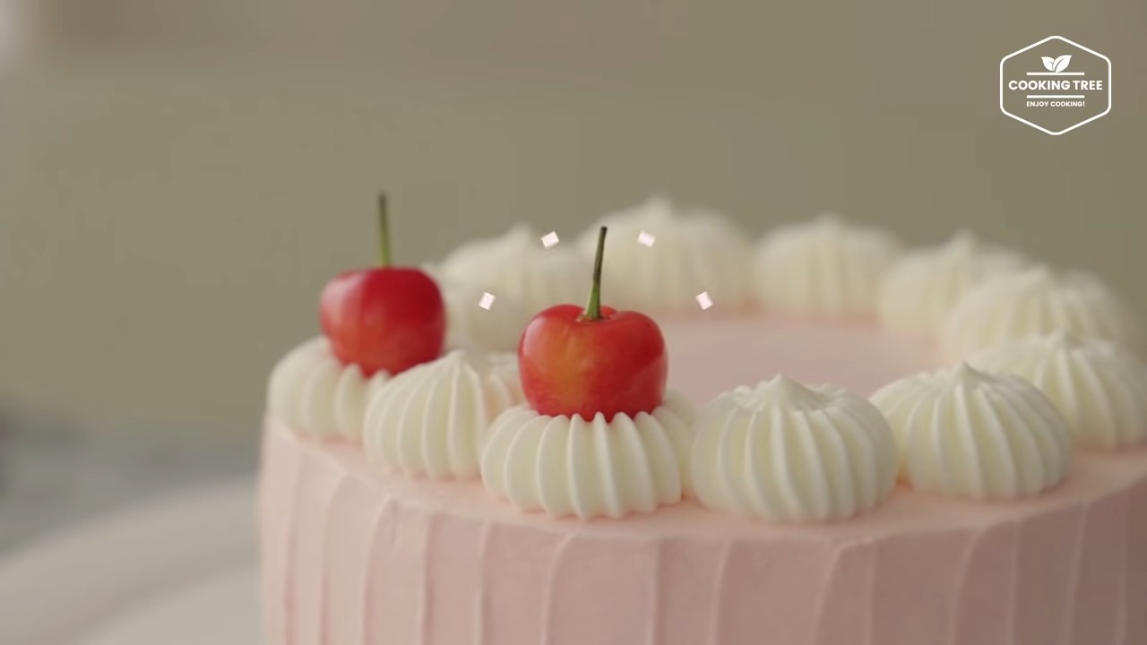 Cherry vertical layer cake Recipe