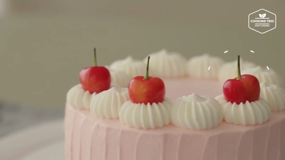 Cherry vertical layer cake Recipe