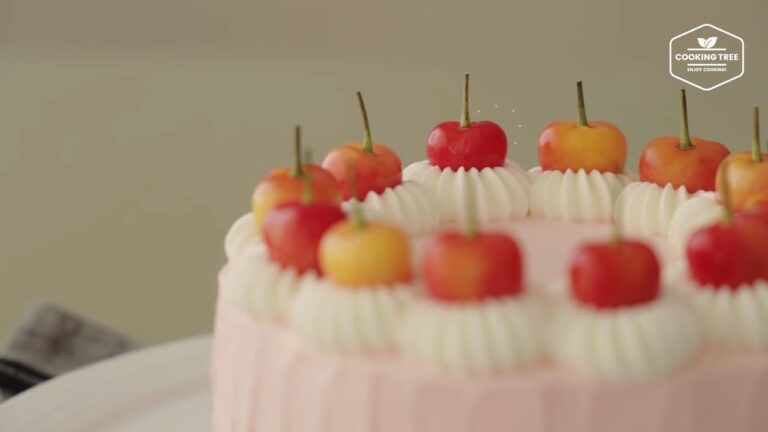 Cherry vertical layer cake Recipe
