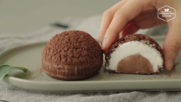 Choco Cookie Choux Crunchy Cream Puff Recipe