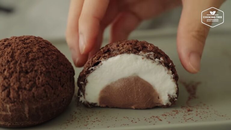 Choco Cookie Choux Crunchy Cream Puff Recipe