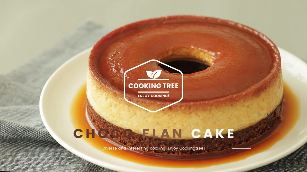 Choco Flan Cake_Caramel Custard Pudding Cake