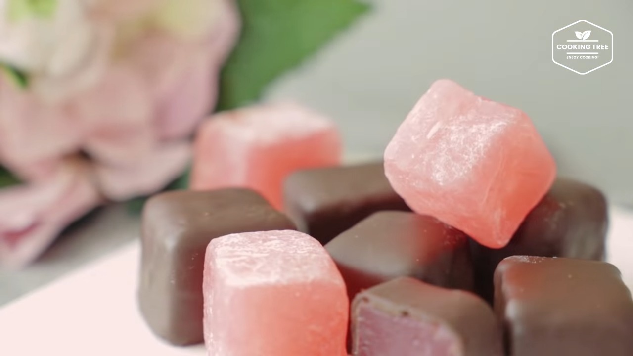 Chocolate coated Rose Turkish delight