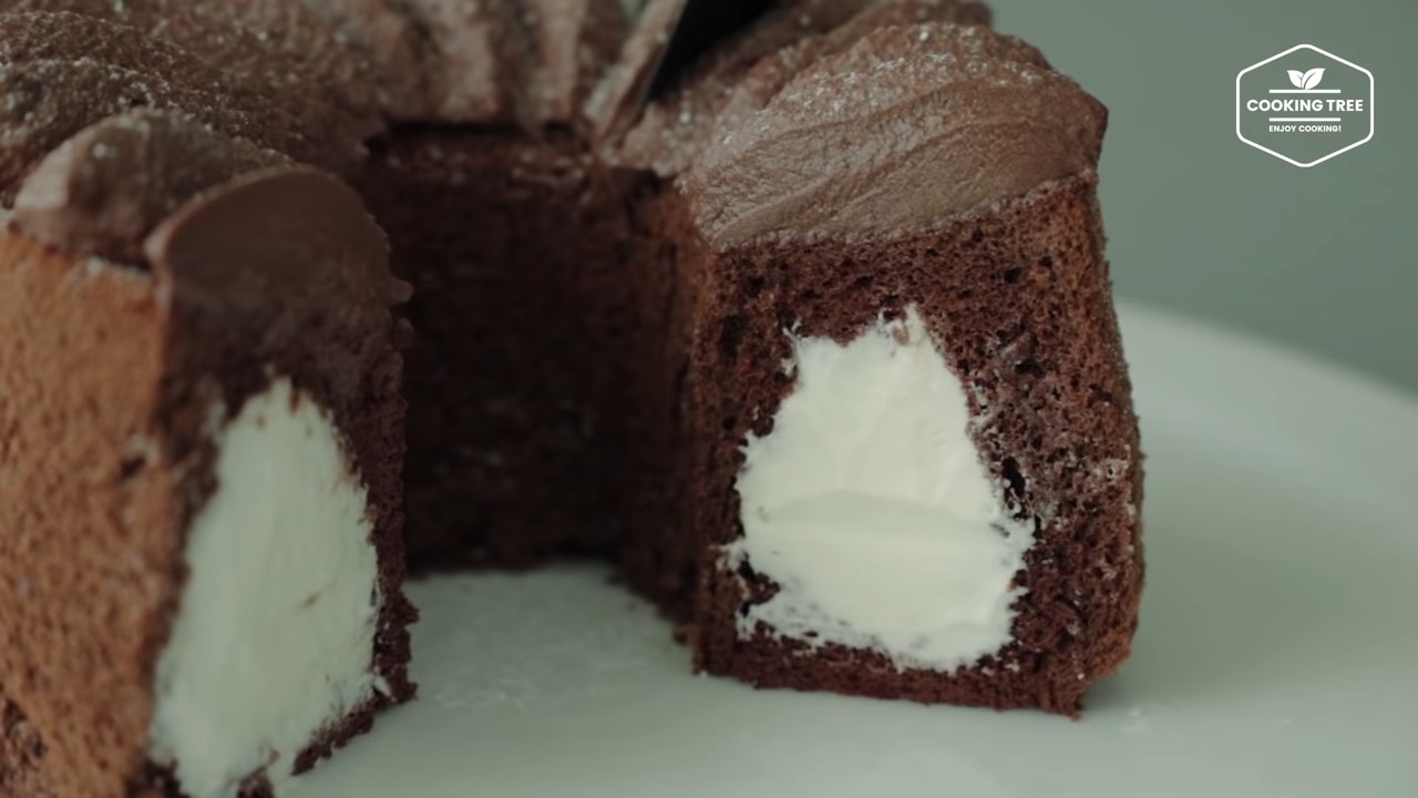 Chocolate cream chiffon cake Recipe