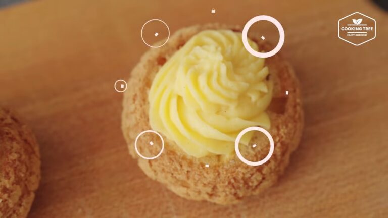 Creme brulee Cookie Choux (Cream puff) Recipe