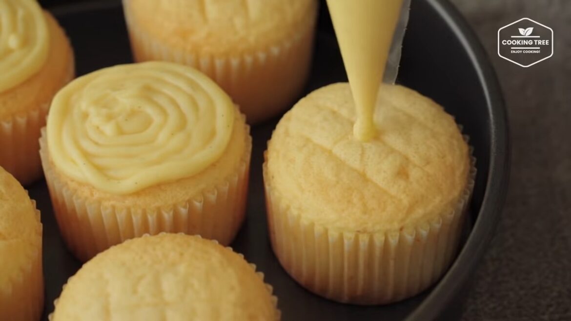 Custard Castella Cupcake Recipe